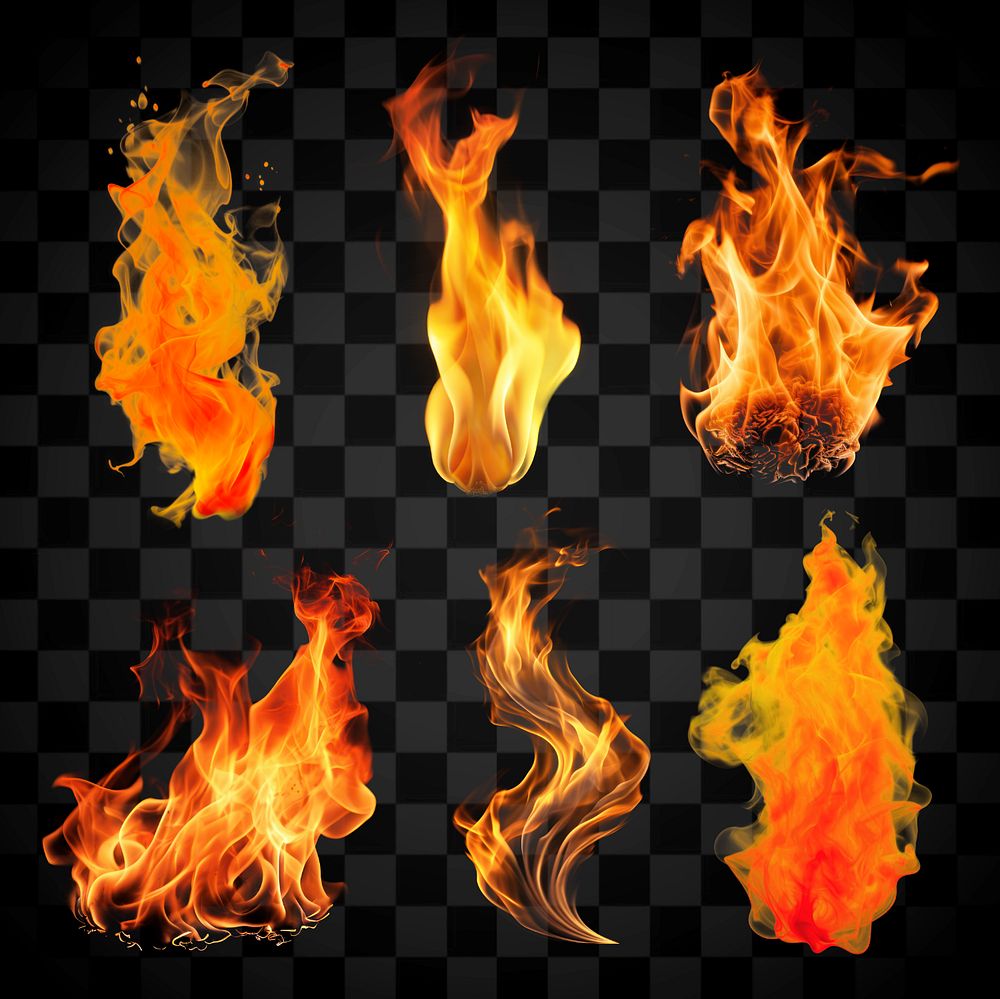 Flame fire effect design element | Premium Editable Design - rawpixel
