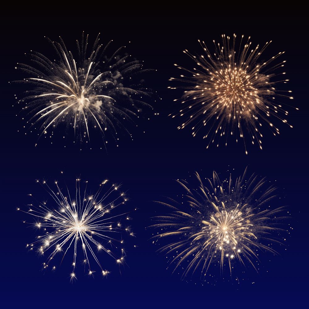 Firework celebration design element set, | Premium Editable Design ...