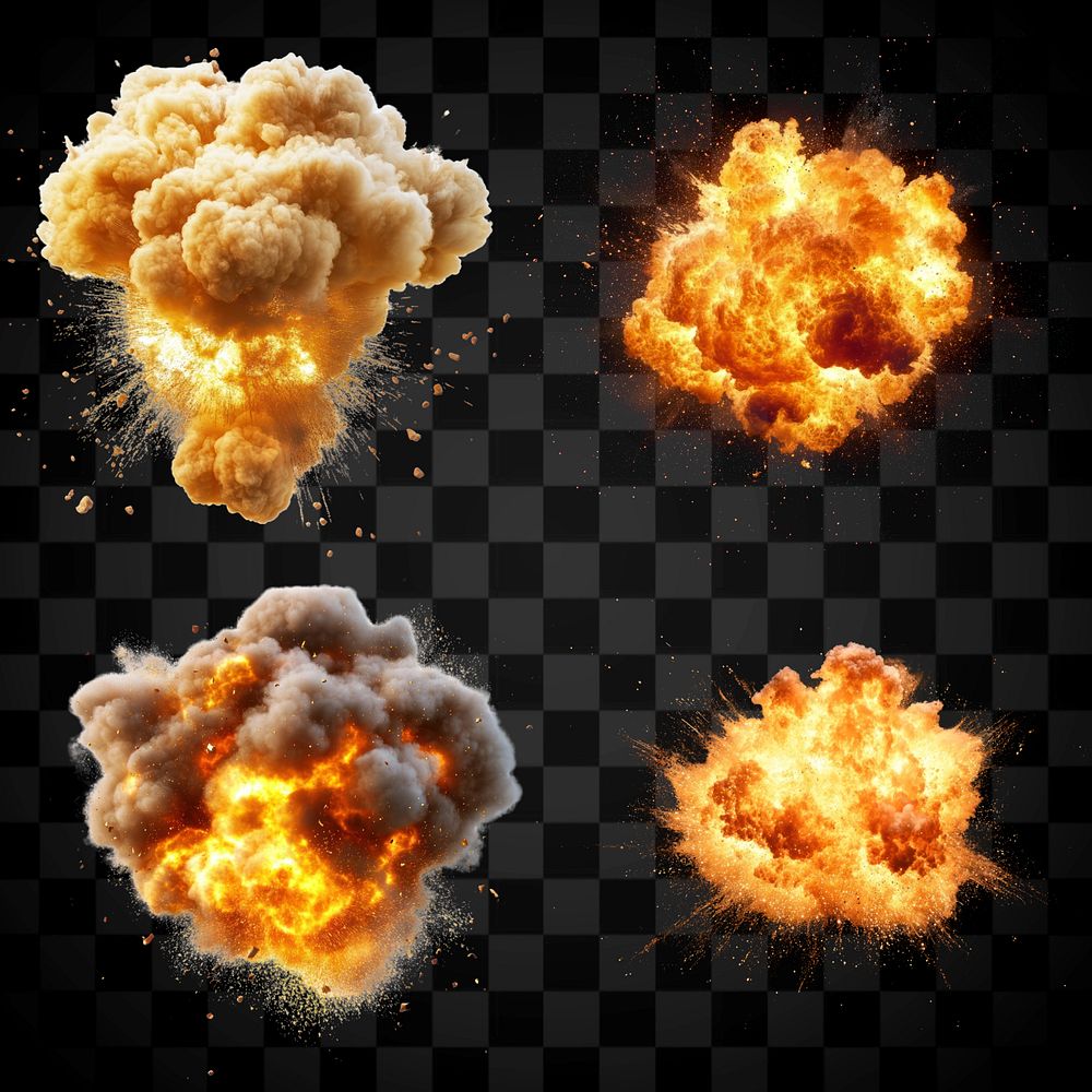 Explosion design element set, editable | Premium Editable Design - rawpixel