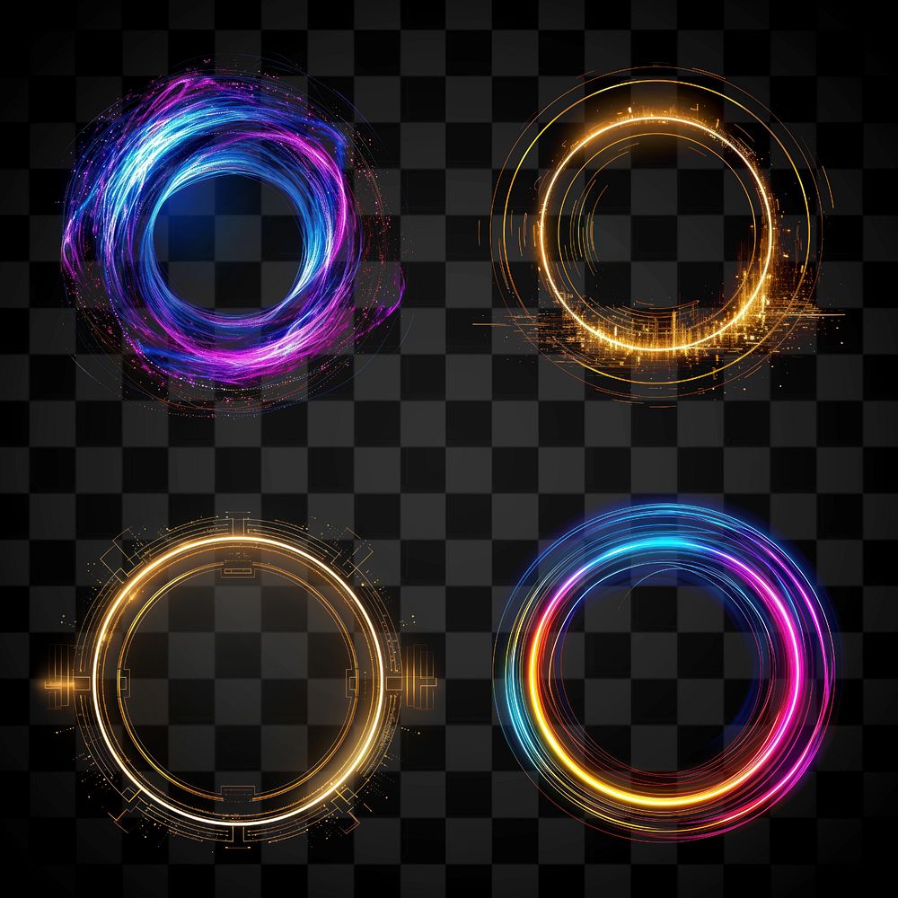 Circle glow effect design element | Premium Editable Design - rawpixel