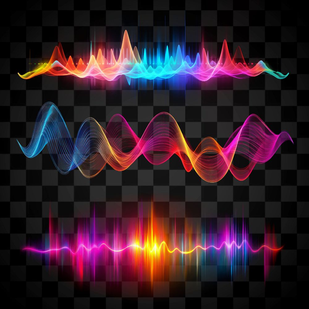 Sound wave glow effect design | Premium Editable Design - rawpixel