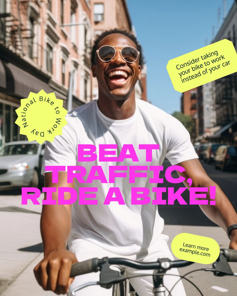 Bike work Instagram post template | Free Editable Template - rawpixel