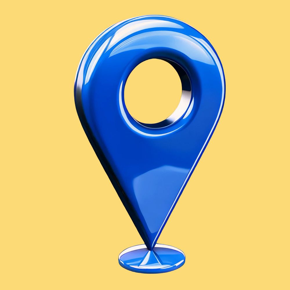 Glossy blue location pin animation | Free Transparent Video - rawpixel