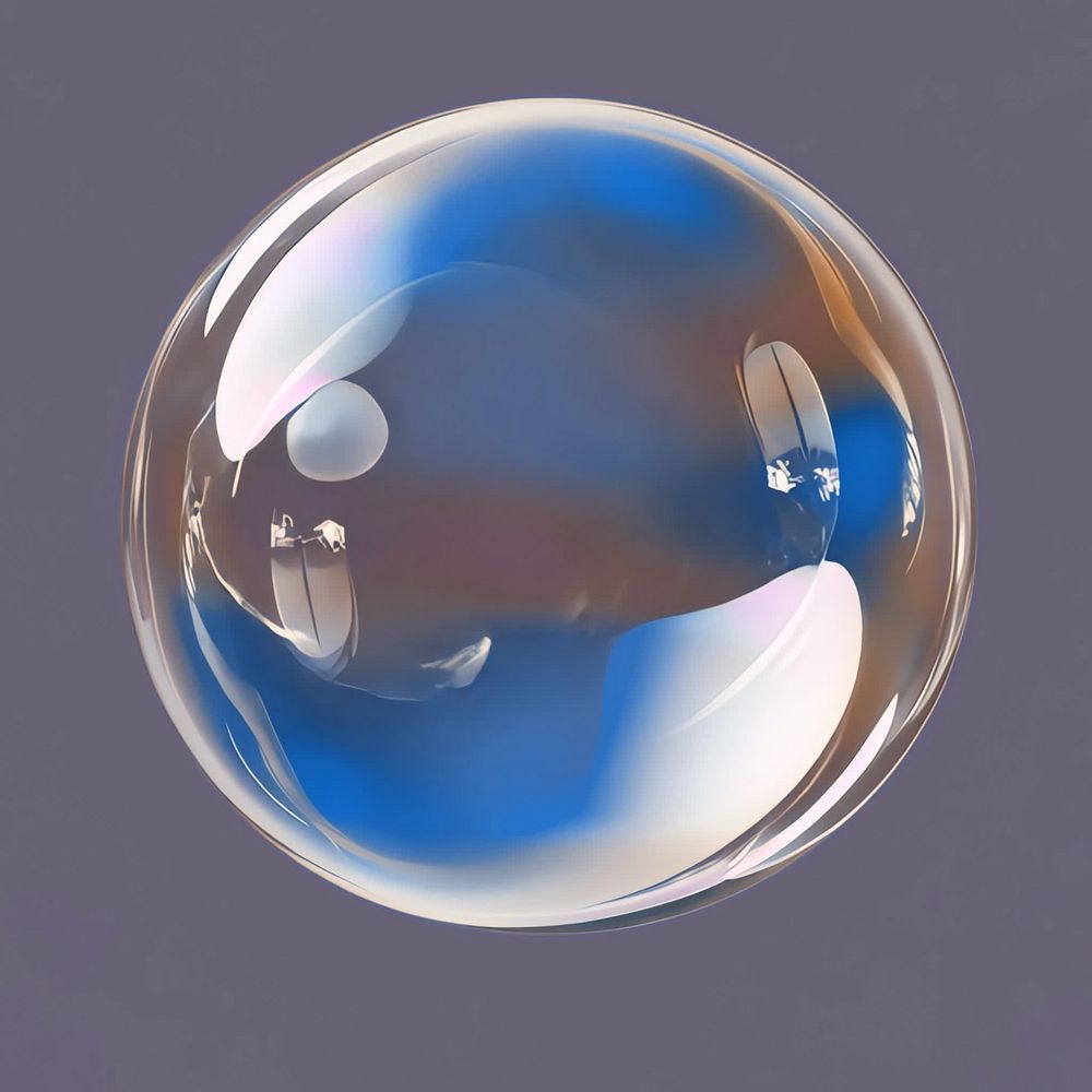 Transparent blue reflective sphere animation | Premium Transparent ...