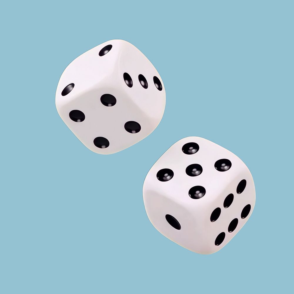 Floating dice blue animation isolated | Free Transparent Video - rawpixel