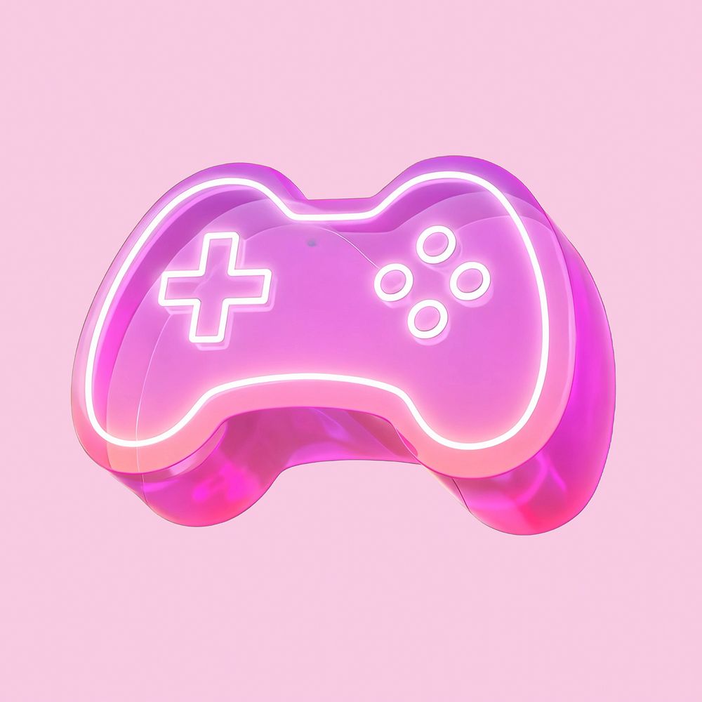 Neon gaming controller animation isolated | Free Transparent Video ...