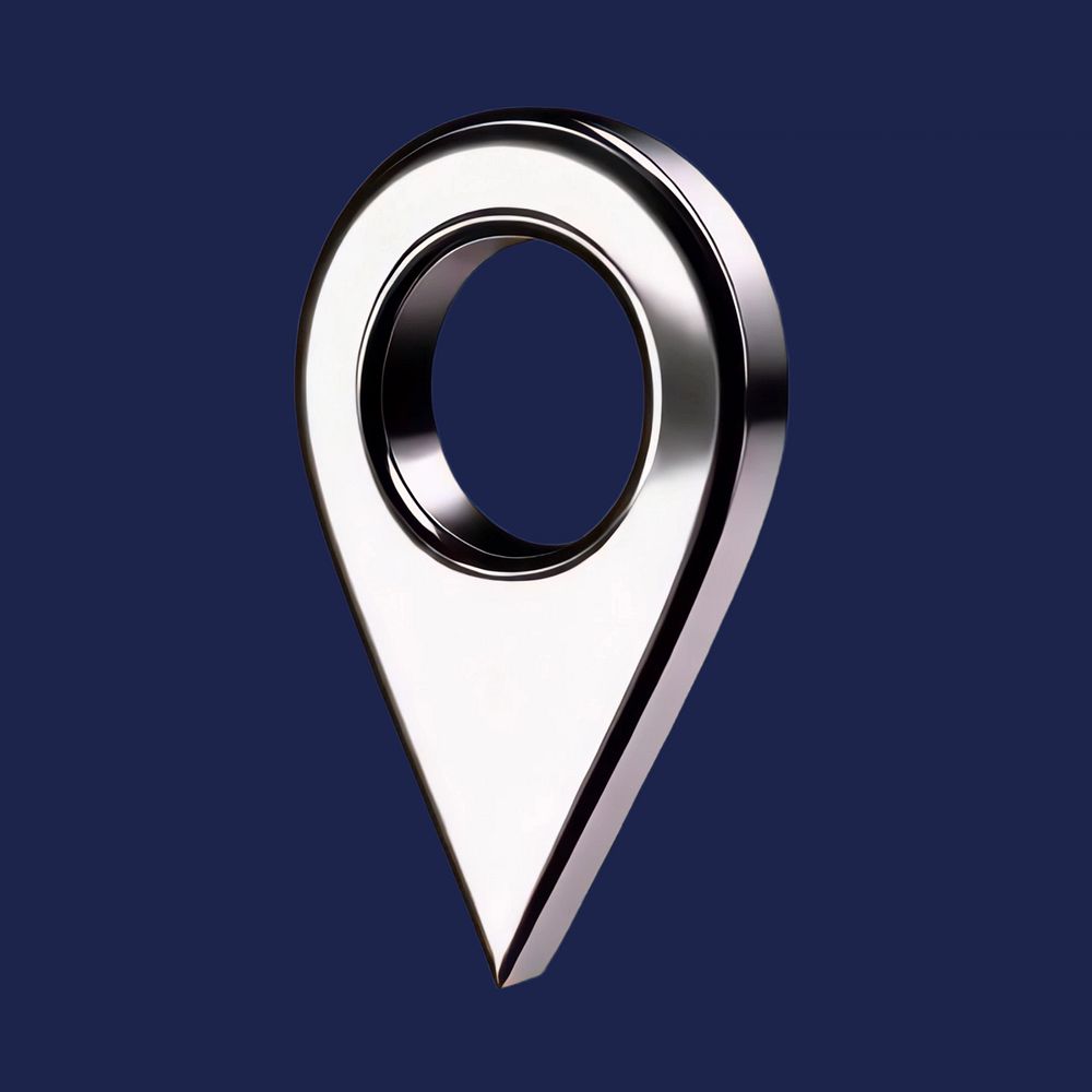 Chrome location pin animation isolated | Free Transparent Video - rawpixel