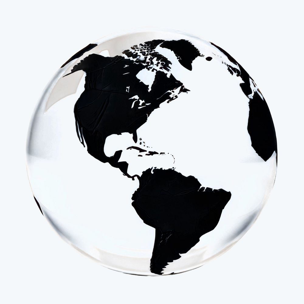 Monochrome globe continents animation isolated | Free Transparent Video ...