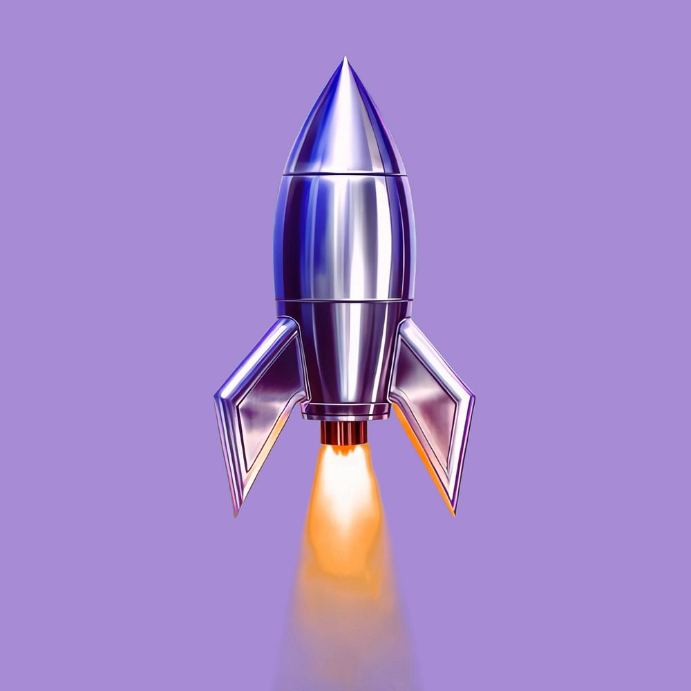 Futuristic rocket launching upward animation | Free Transparent Video ...