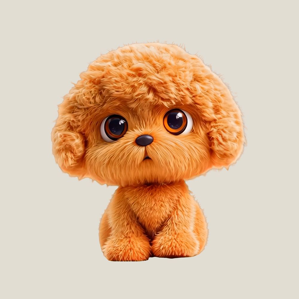 Cute poodle dog 3d animal | Free Transparent Video - rawpixel