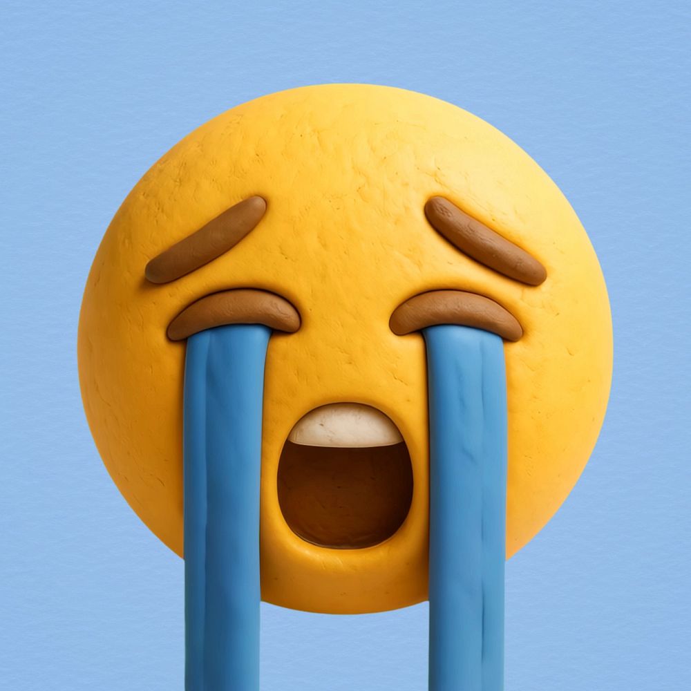 Clay crying emoji animated overlay | Free Transparent Video - rawpixel