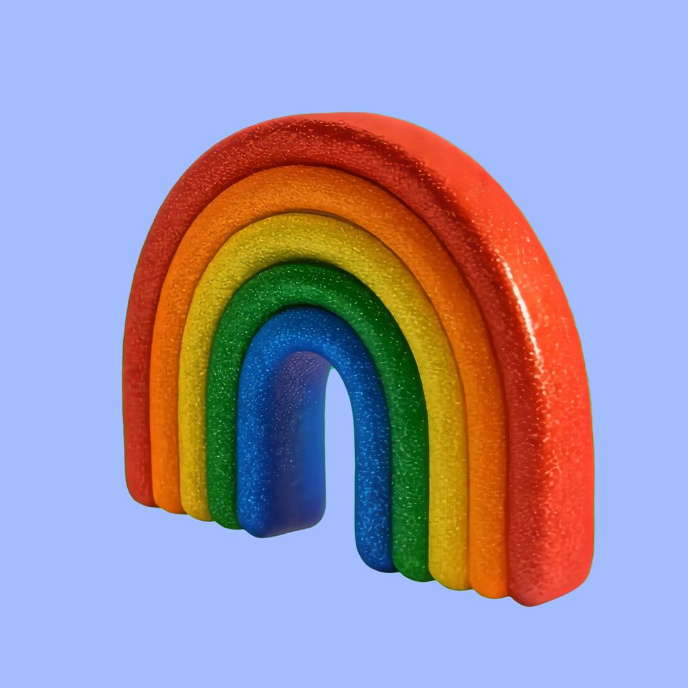 Colorful vibrant rainbow arch animation | Free Transparent Video - rawpixel