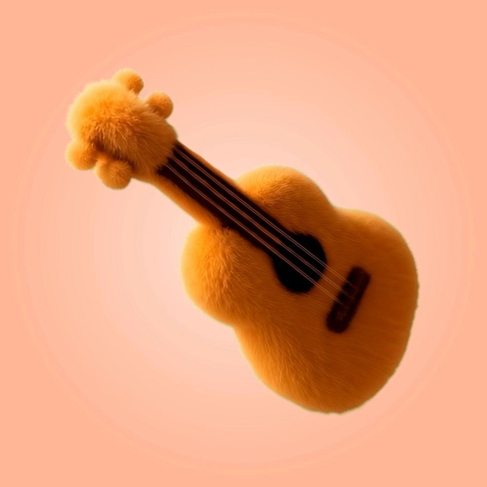 Fuzzy guitar animation isolated asset | Free Transparent Video - rawpixel