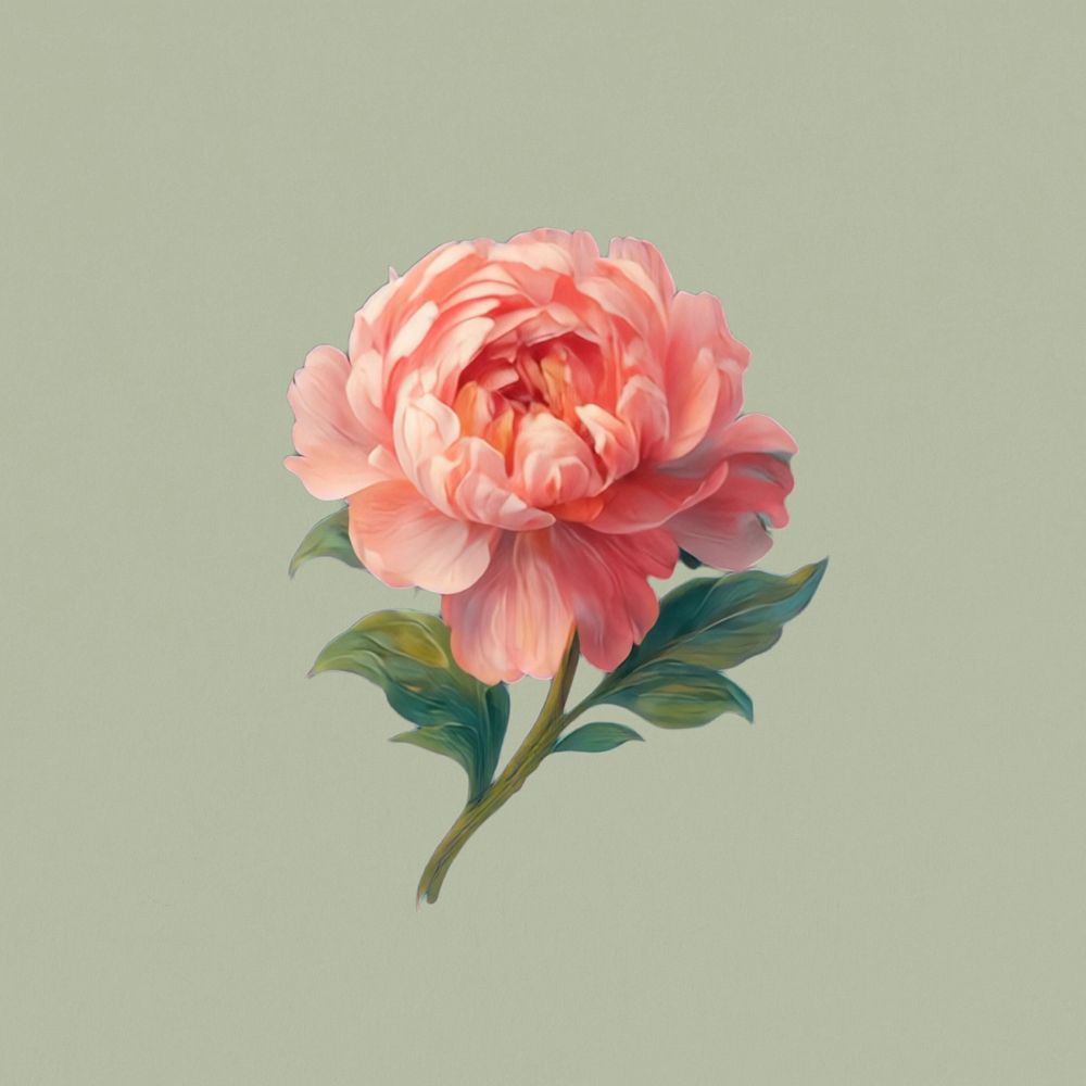 Elegant pink peony animation isolated | Free Transparent Video - rawpixel