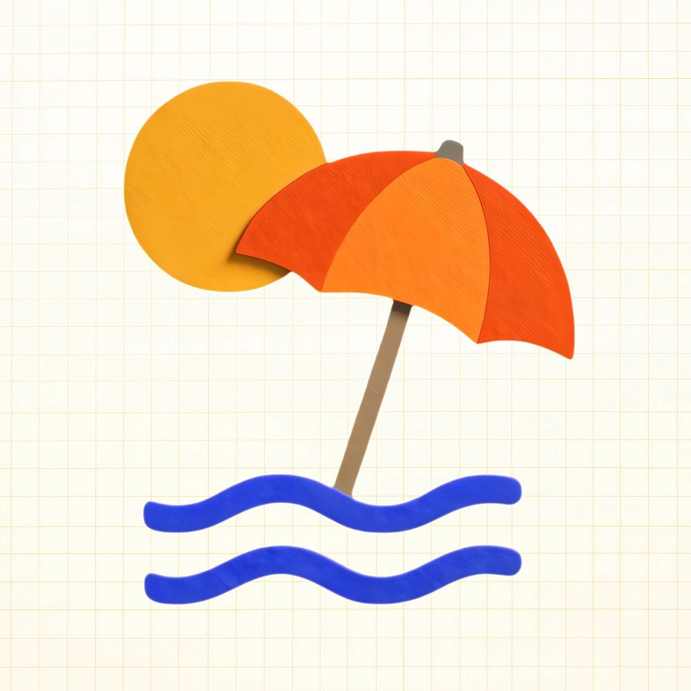 Vibrant beach icon illustration animation | Free Transparent Video ...