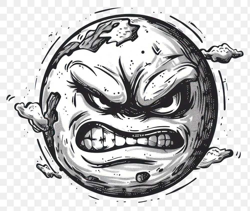 PNG Angry earth emoji drawing | Free PNG - rawpixel