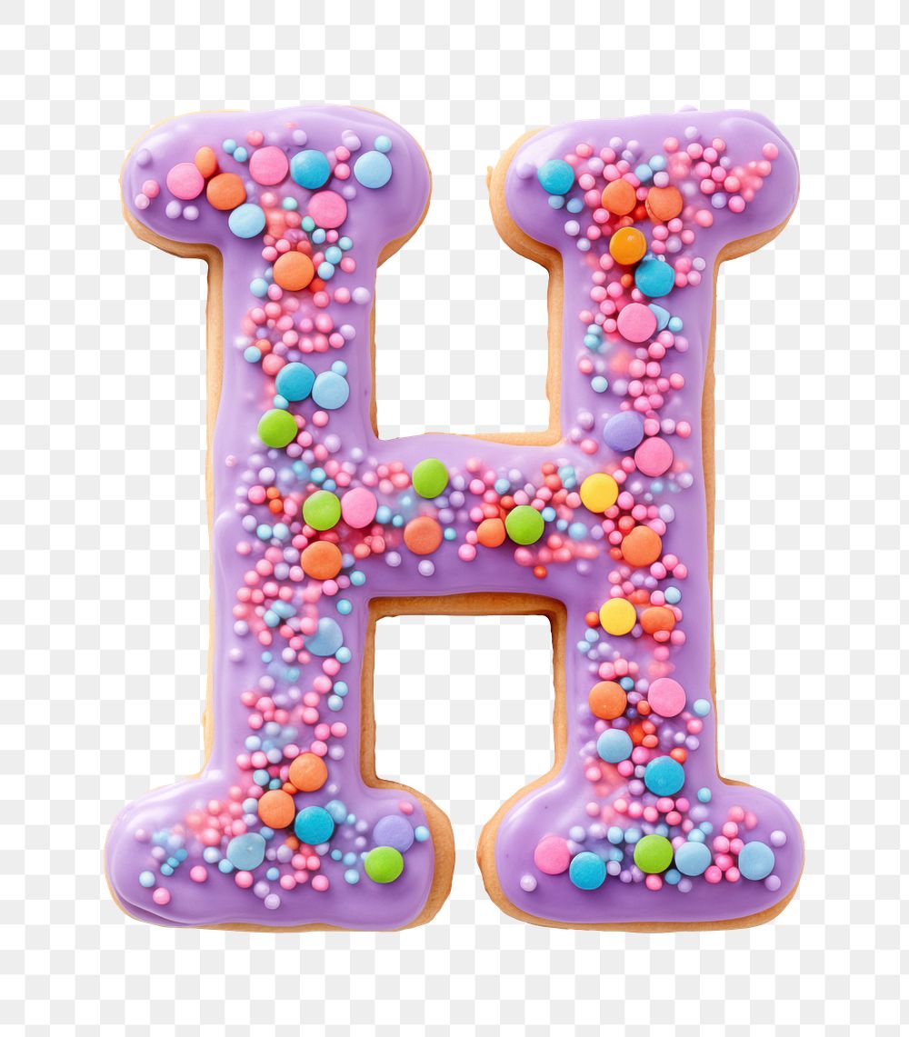 Letter H png cookie art | Premium PNG - rawpixel