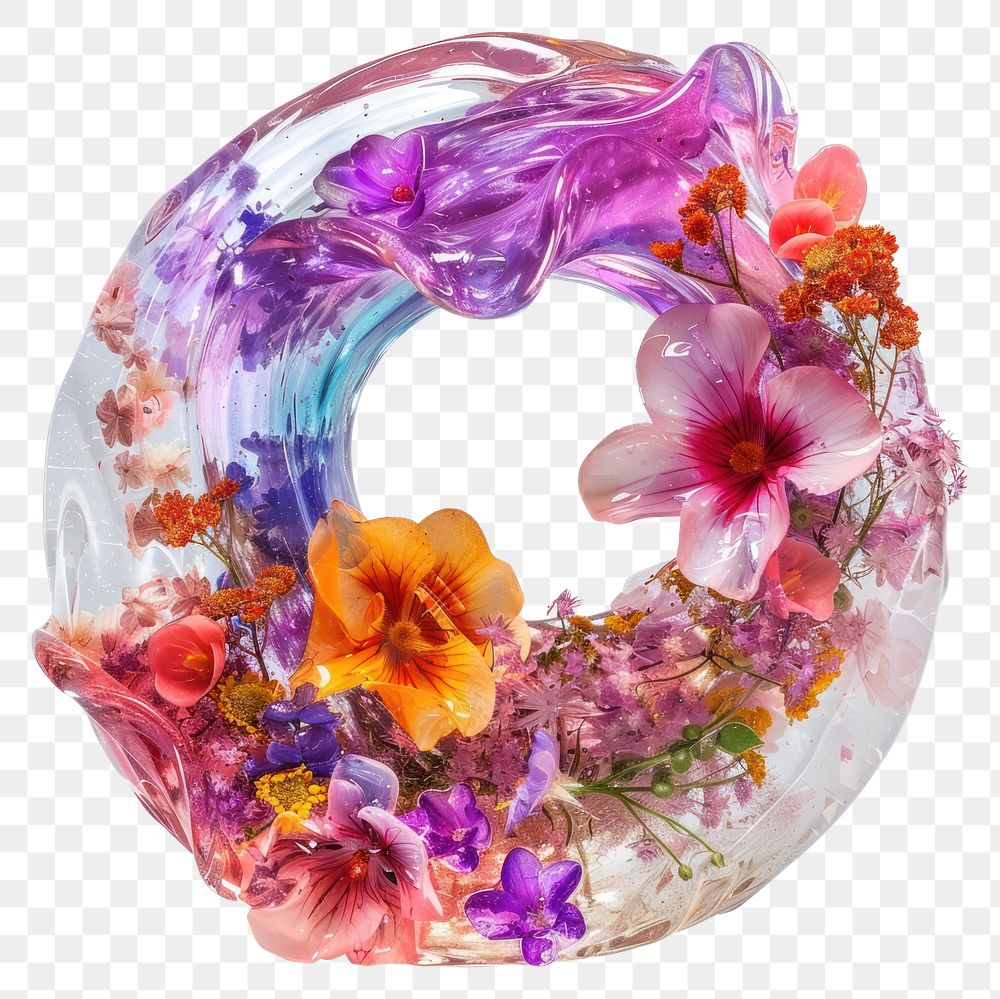 PNG Flower resin wave shaped | Free PNG - rawpixel