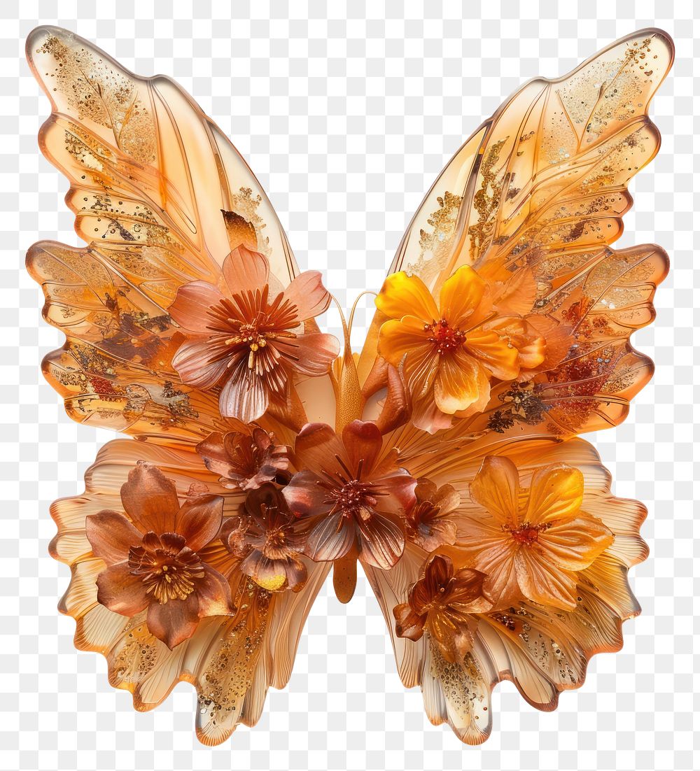 PNG Flower resin wings shaped | Free PNG - rawpixel