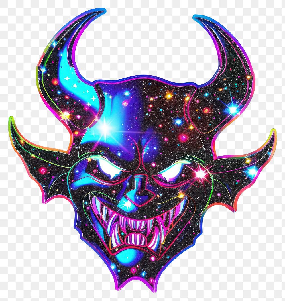 PNG Glitter devil sticker purple | Free PNG - rawpixel