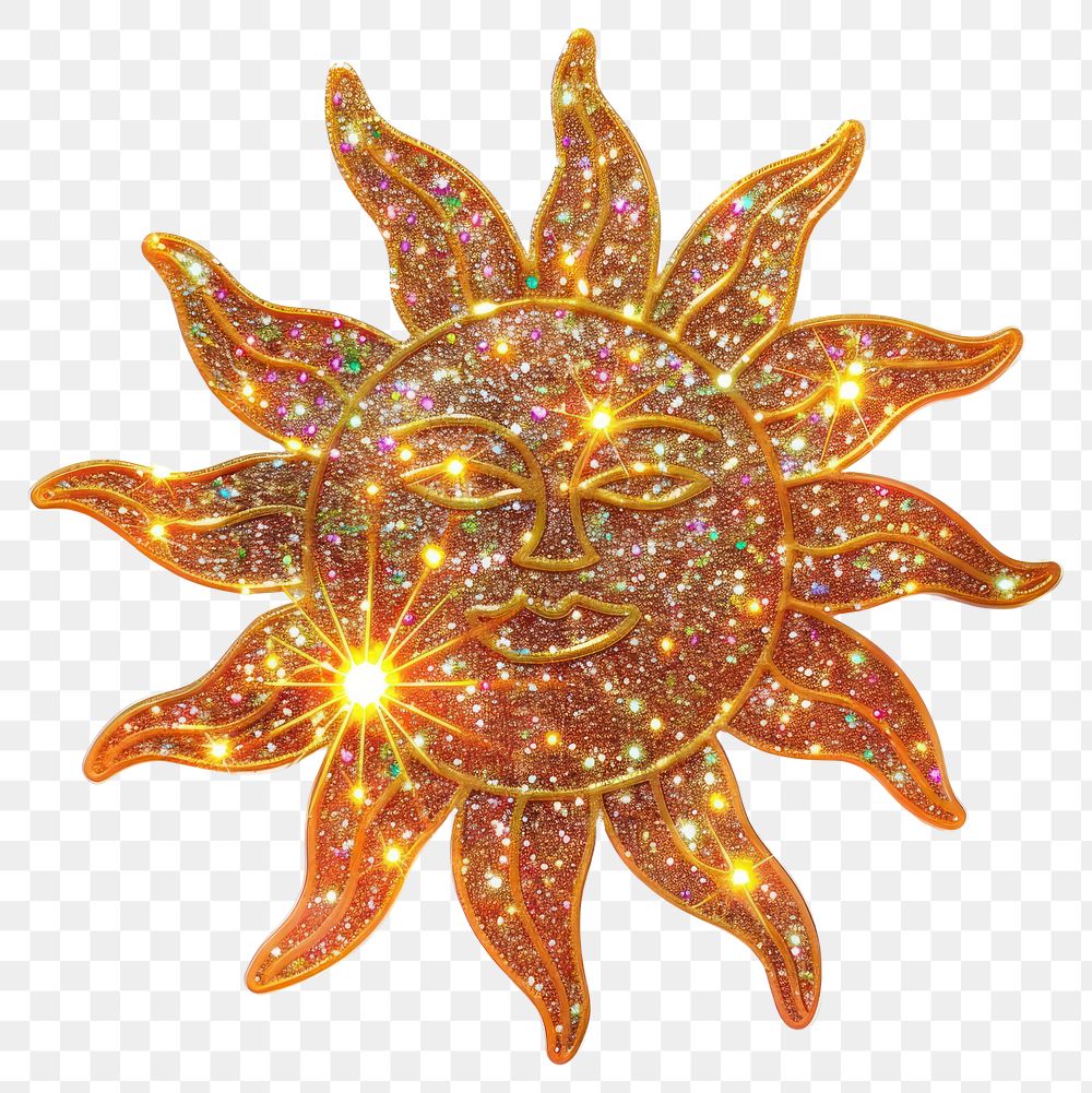PNG Glitter sun flat sticker | Premium PNG - rawpixel