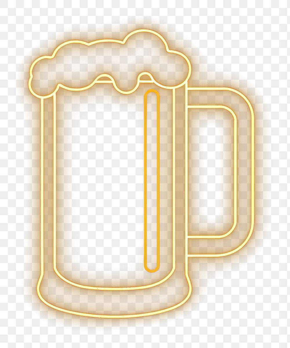 PNG neon beer mug glow | Free PNG - rawpixel