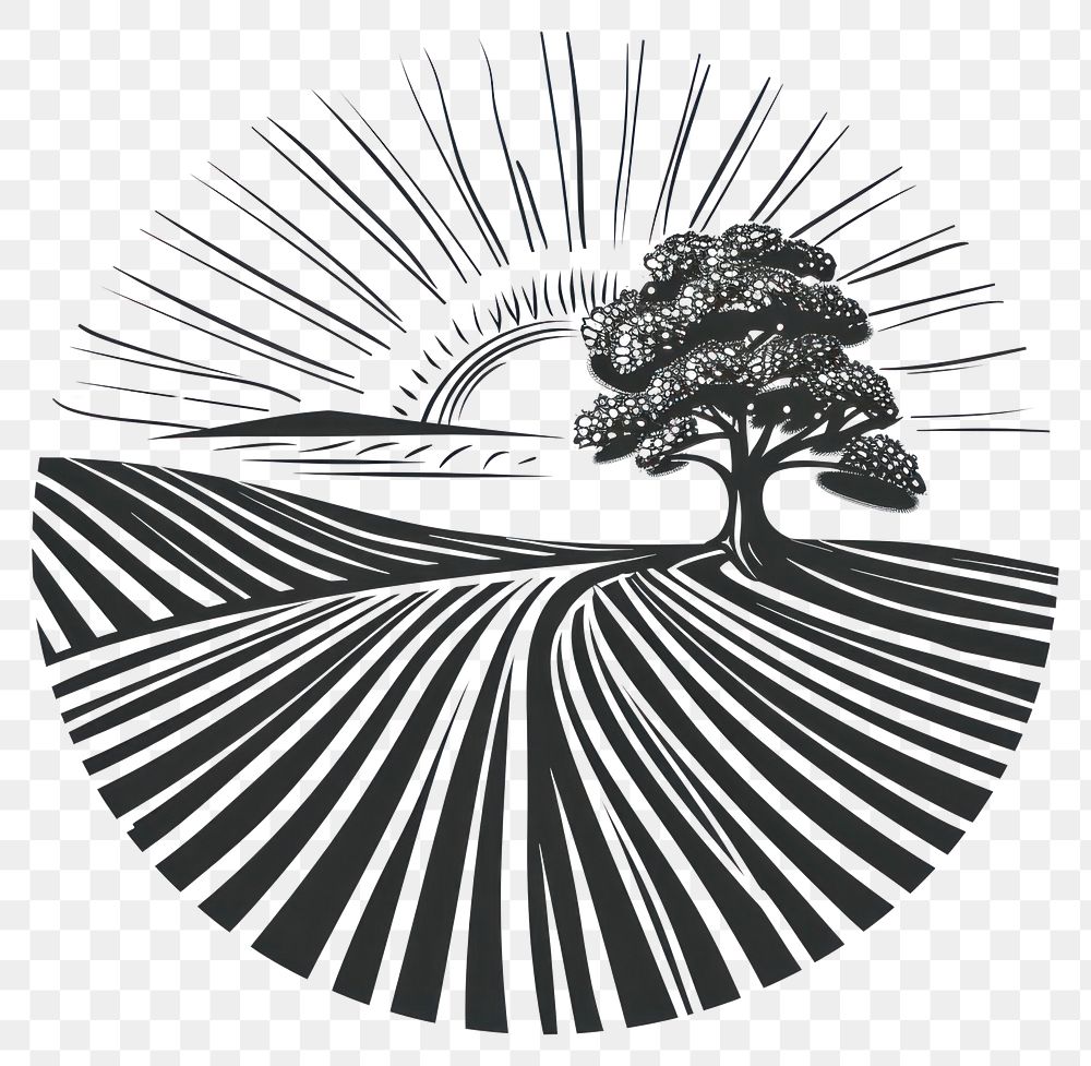 PNG Field illustrated drawing sketch. | Free PNG - rawpixel