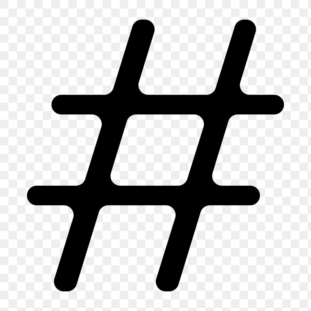 Hashtag sign png abstract shape, | Free PNG - rawpixel
