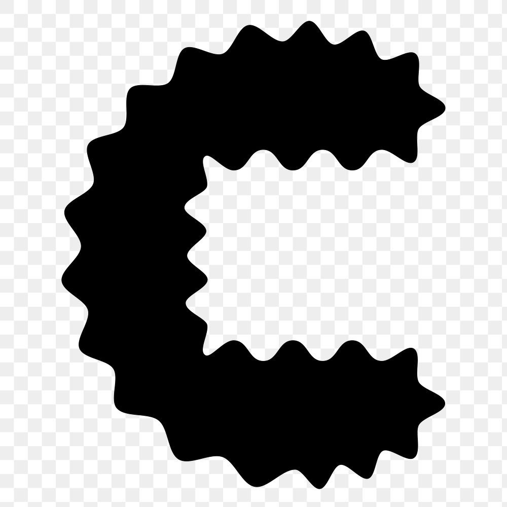 Letter C png abstract shaped | Free PNG - rawpixel