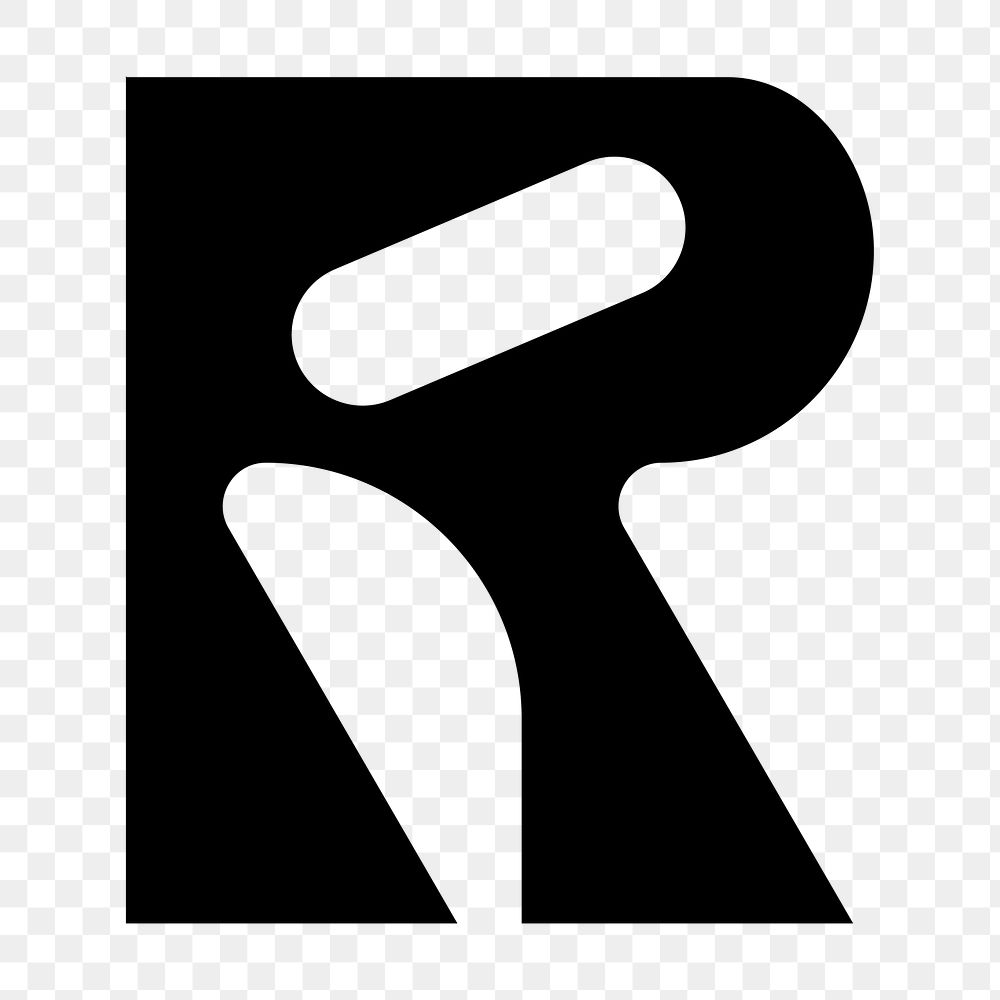 Letter R png abstract shaped | Free PNG - rawpixel