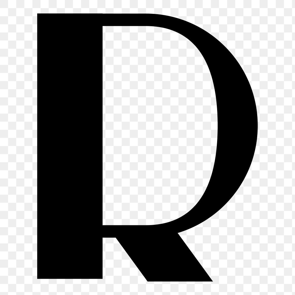 Letter R png abstract shaped | Free PNG - rawpixel