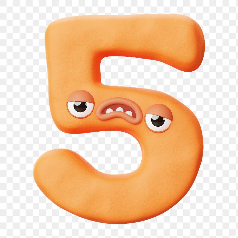 Number 5 png character font, | Free PNG - rawpixel