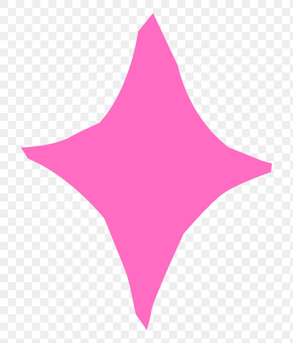 Pink star PNG element, transparent | Free PNG - rawpixel