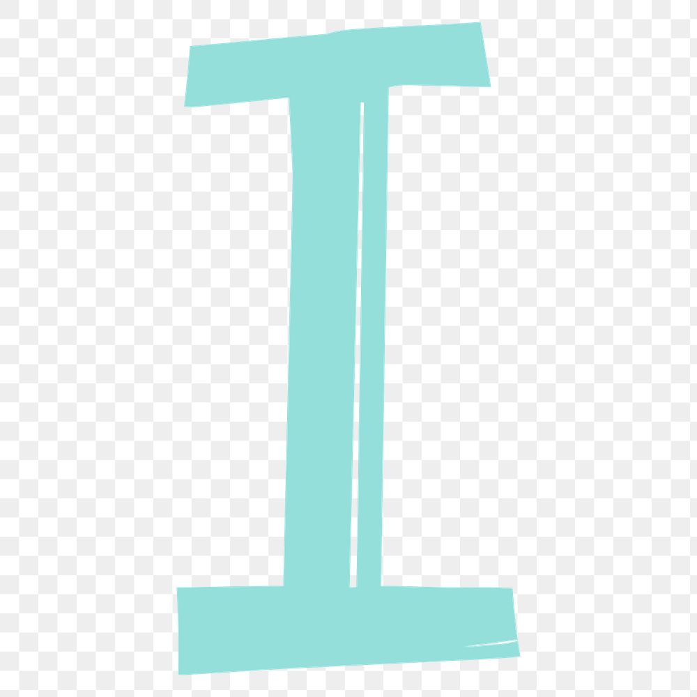 PNG Letter I hand drawn | Free PNG - rawpixel