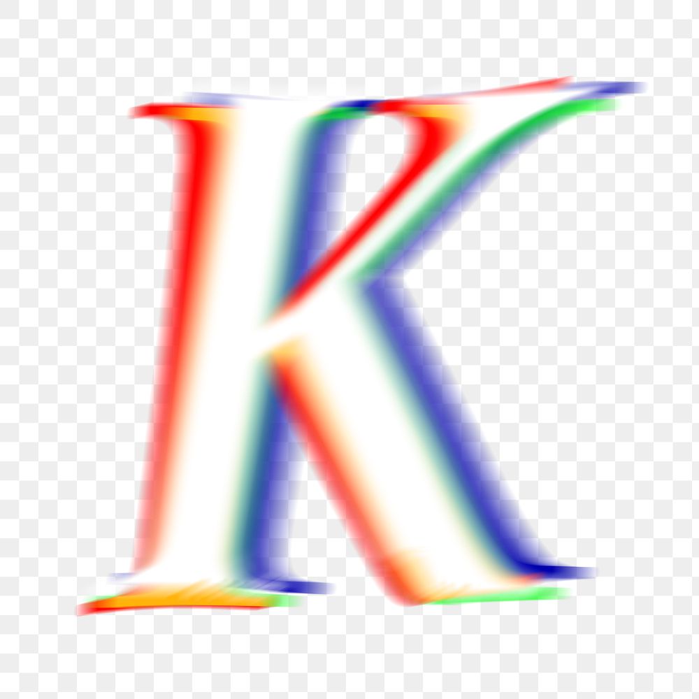 Letter K png offset color | Free PNG - rawpixel