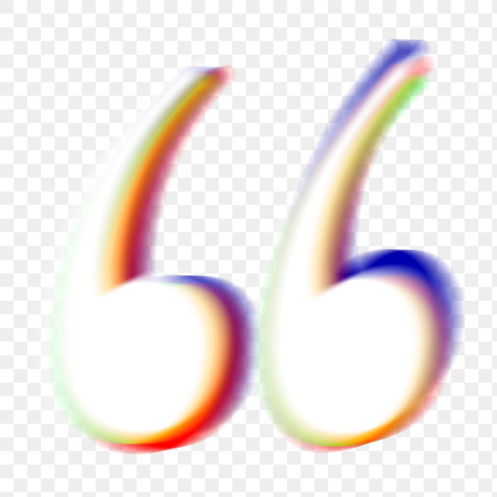 Quotation mark png offset color | Free PNG - rawpixel