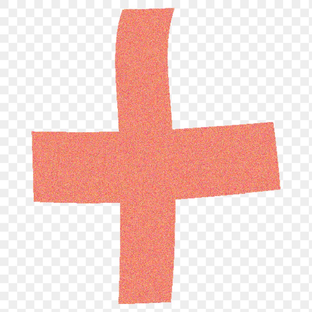Plus png orange distort sign, | Free PNG - rawpixel