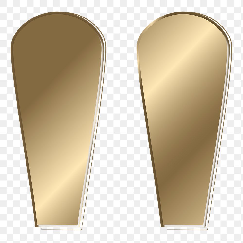 Quotation mark png gold metallic | Free PNG - rawpixel
