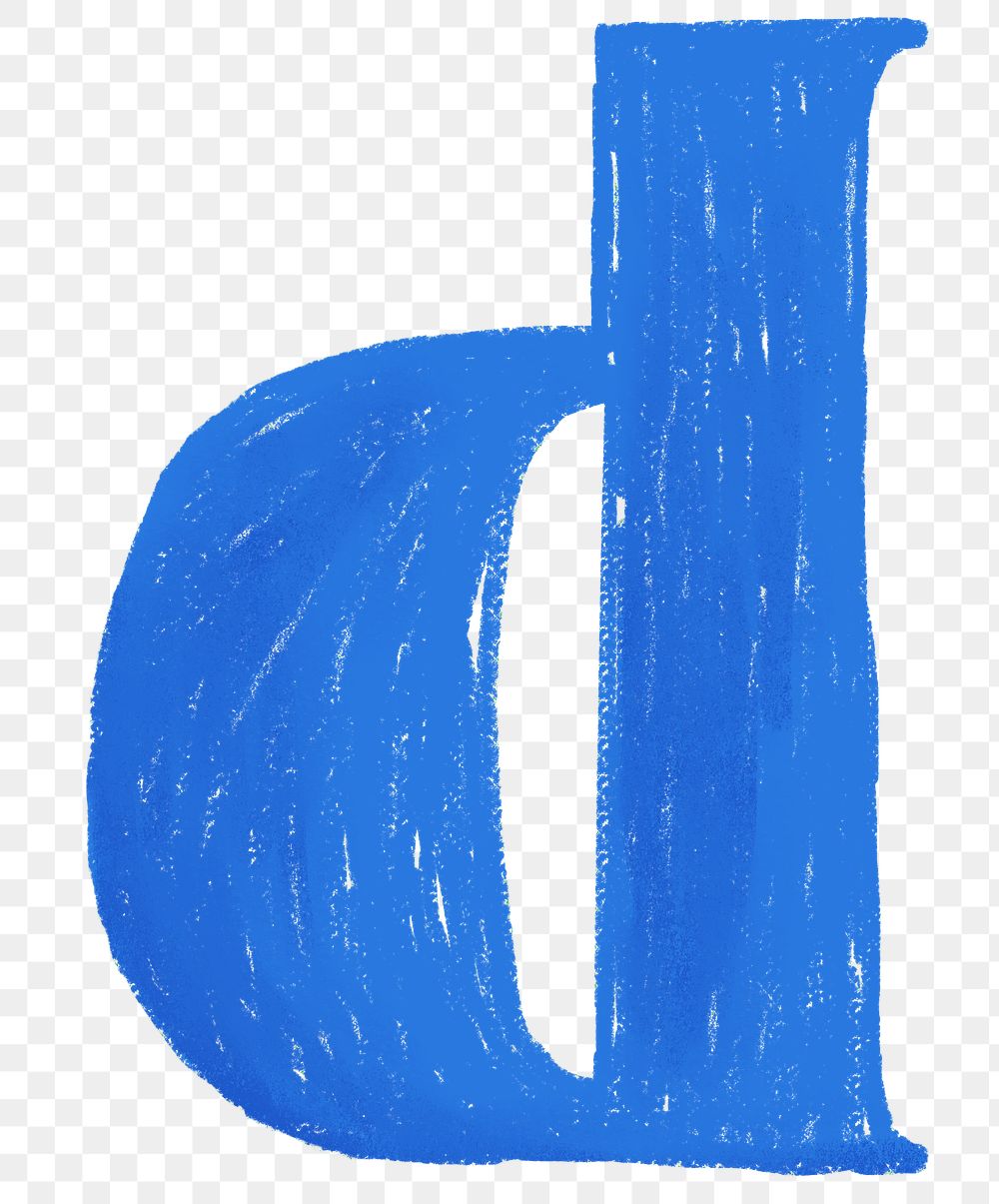 Letter d png crayon font, | Free PNG - rawpixel