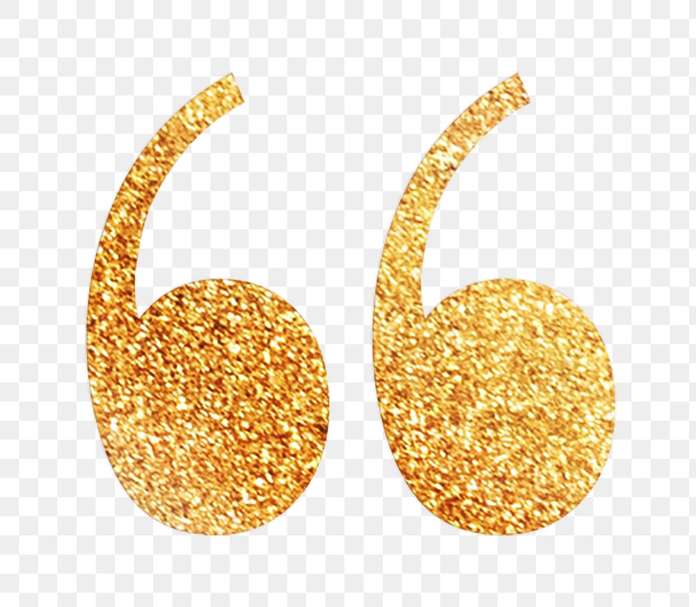 Quotation mark sign png gold | Free PNG - rawpixel