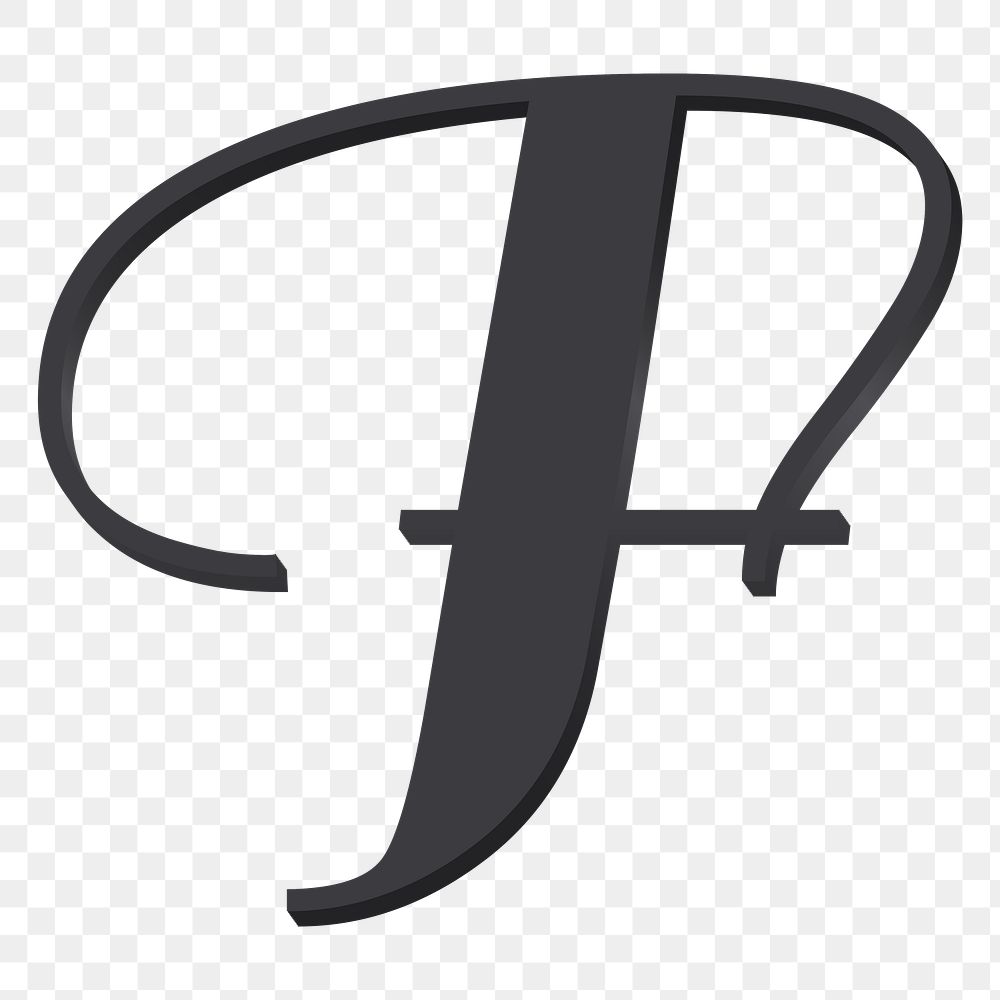 Modern calligraphy letter F png | Premium PNG - rawpixel