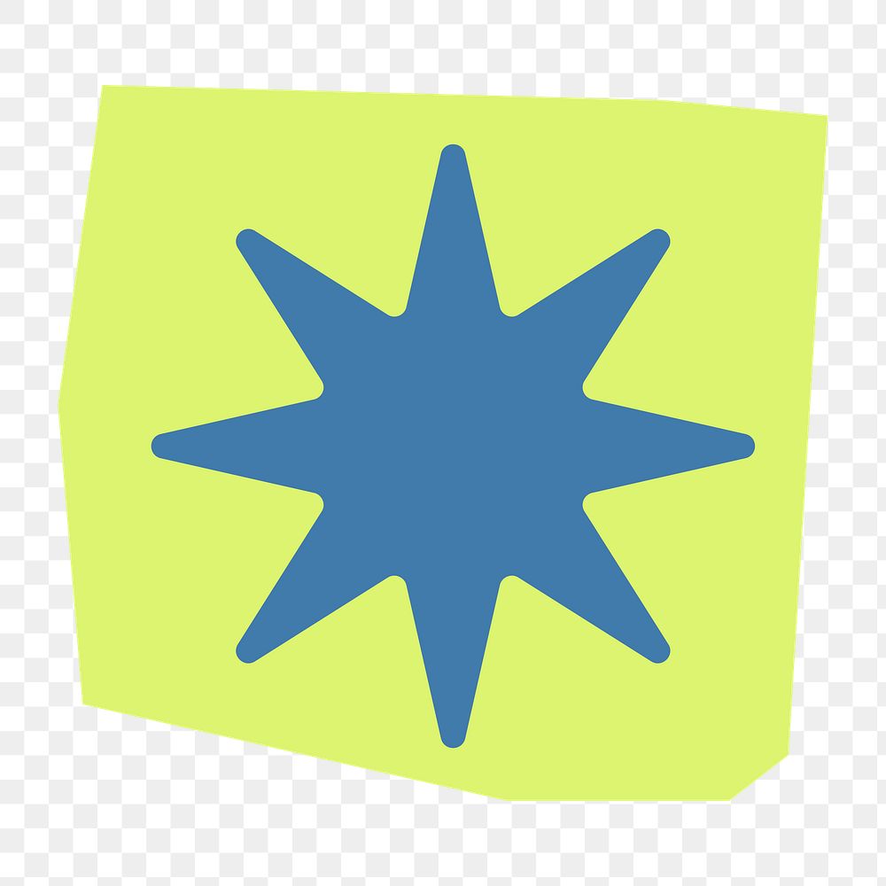 Blue blink png shape papercut | Free PNG - rawpixel