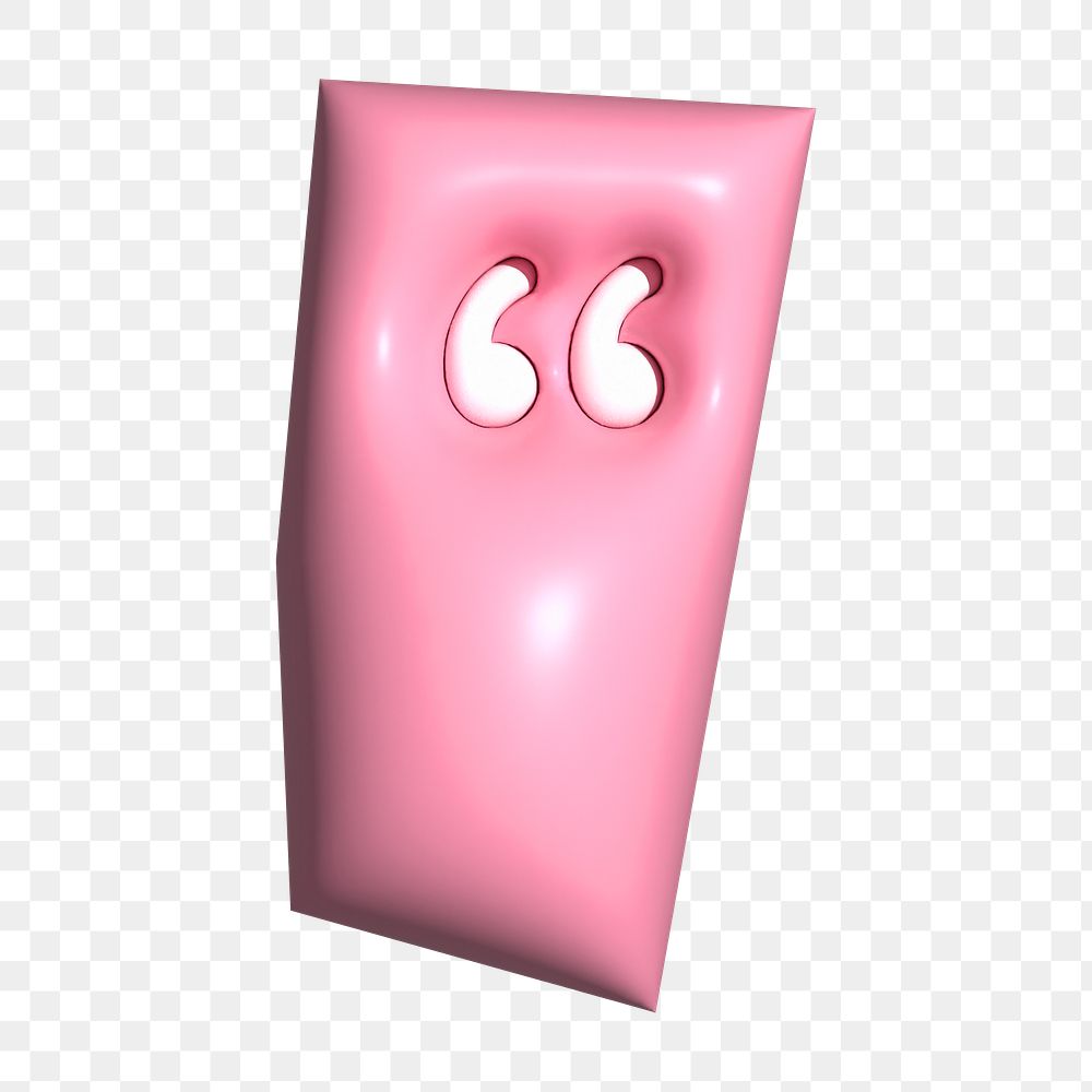 Quotation mark sign png 3D | Free PNG - rawpixel