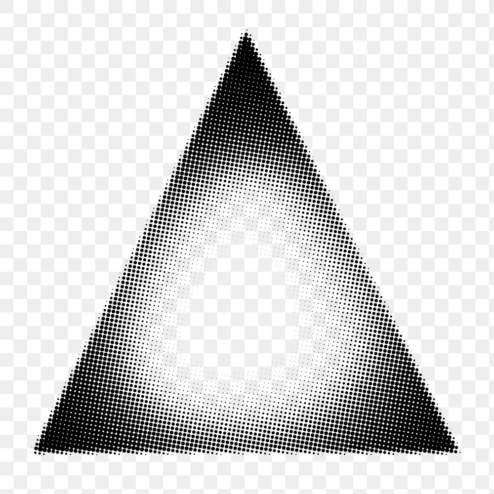 PNG Halftone triangle shape, transparent | Free PNG - rawpixel