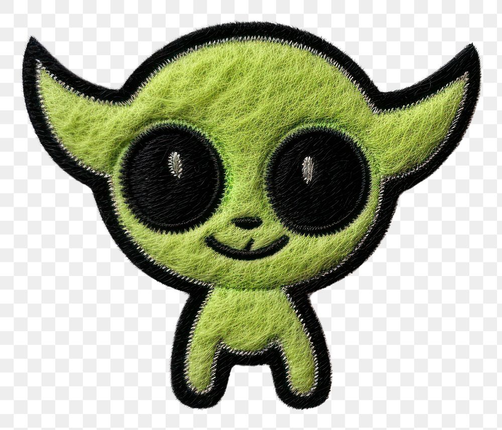 PNG Felt stickers single alien | Free PNG - rawpixel