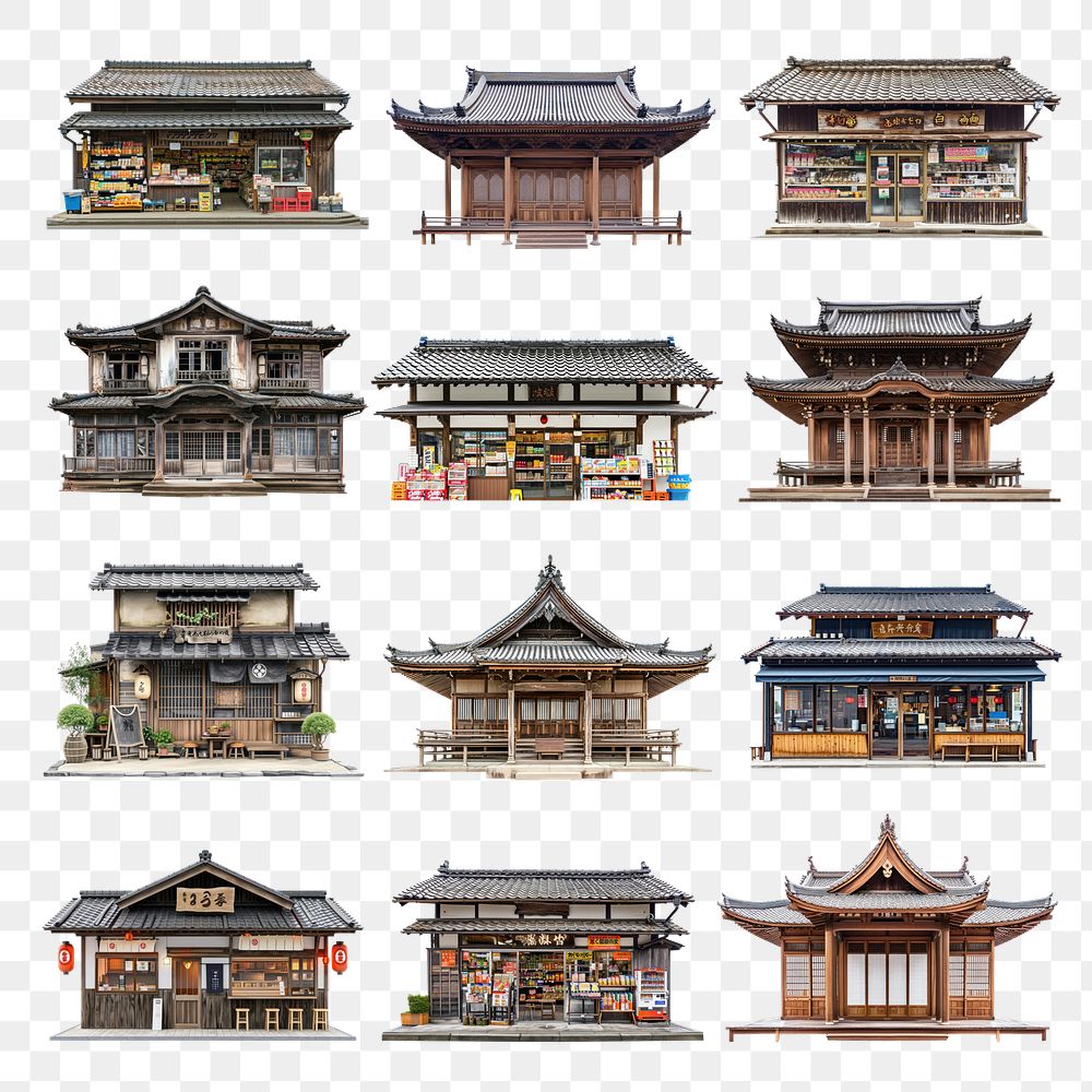 PNG Asian building architecture element | Premium PNG - rawpixel