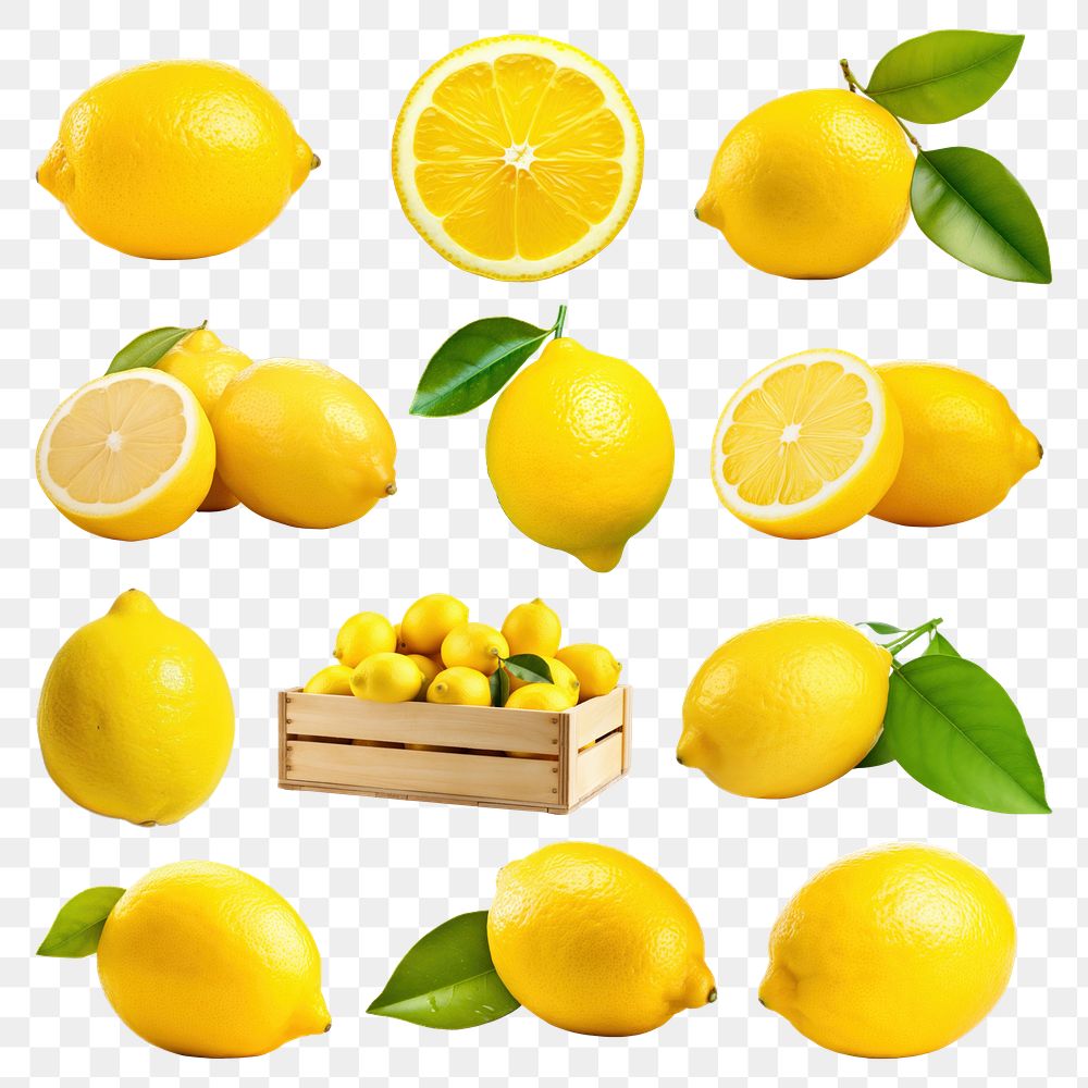 Lemon png element set, transparent | Free PNG - rawpixel