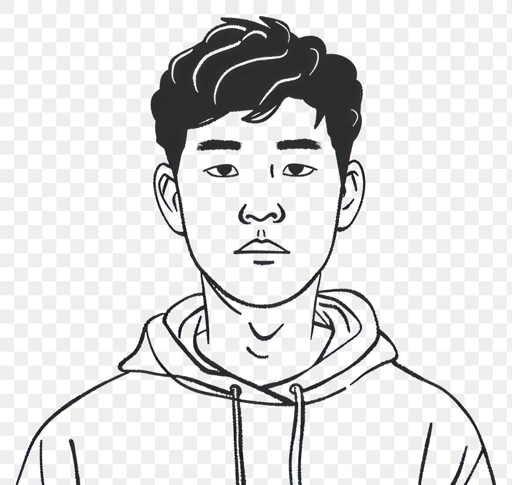 PNG Asian man drawing face | Free PNG - rawpixel