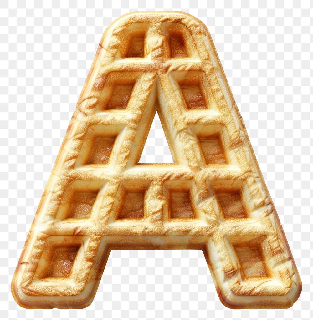 PNG Letter waffle symbol confectionery. | Free PNG - rawpixel
