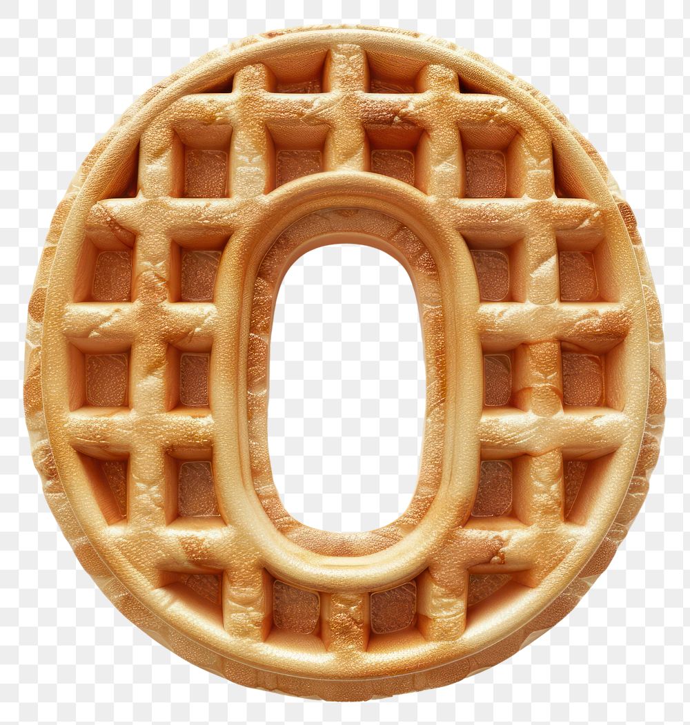 PNG Letter O waffle confectionery | Free PNG - rawpixel